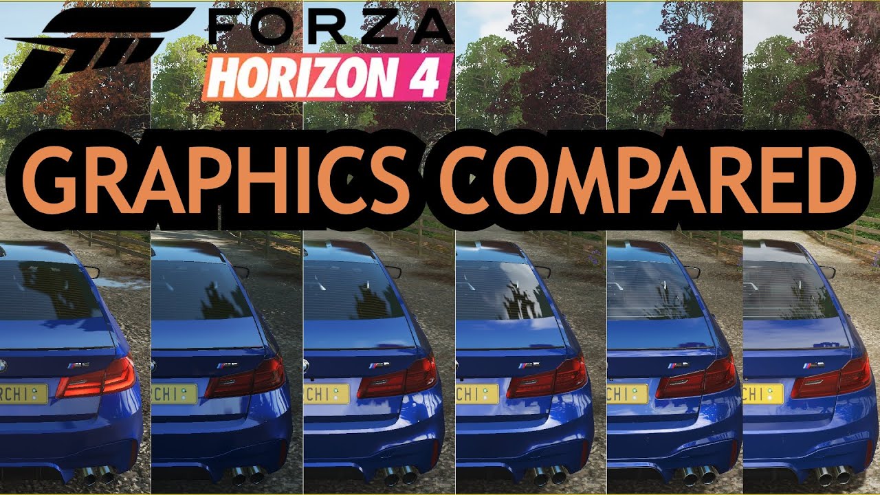 Forza Horizon 4 - All Graphics Comparison , from Very Low to Extreme ...