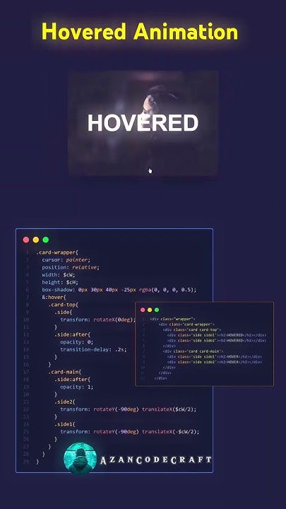 Day 78 ️🔥 Stunning Hover Animations 👨💻html Coding Viralshorts