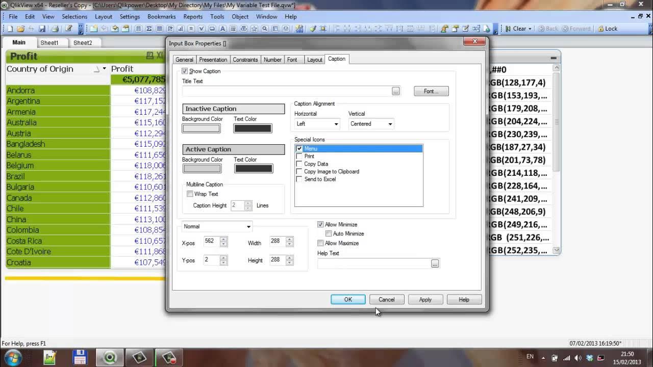 Qlikview Export Variables from Qlikview by RFB 102 - YouTube