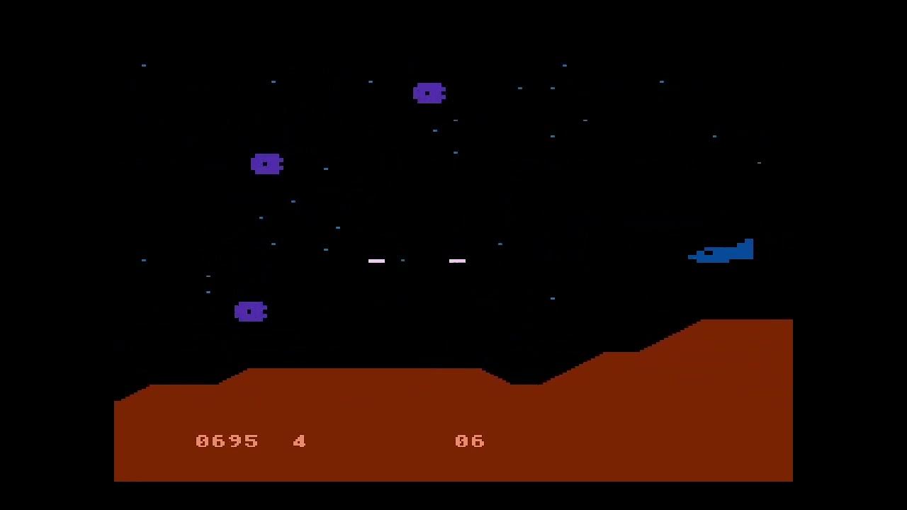 Atari 8-BIT EMU Moon Patrol Avalon Hill Option 3 1725 - YouTube