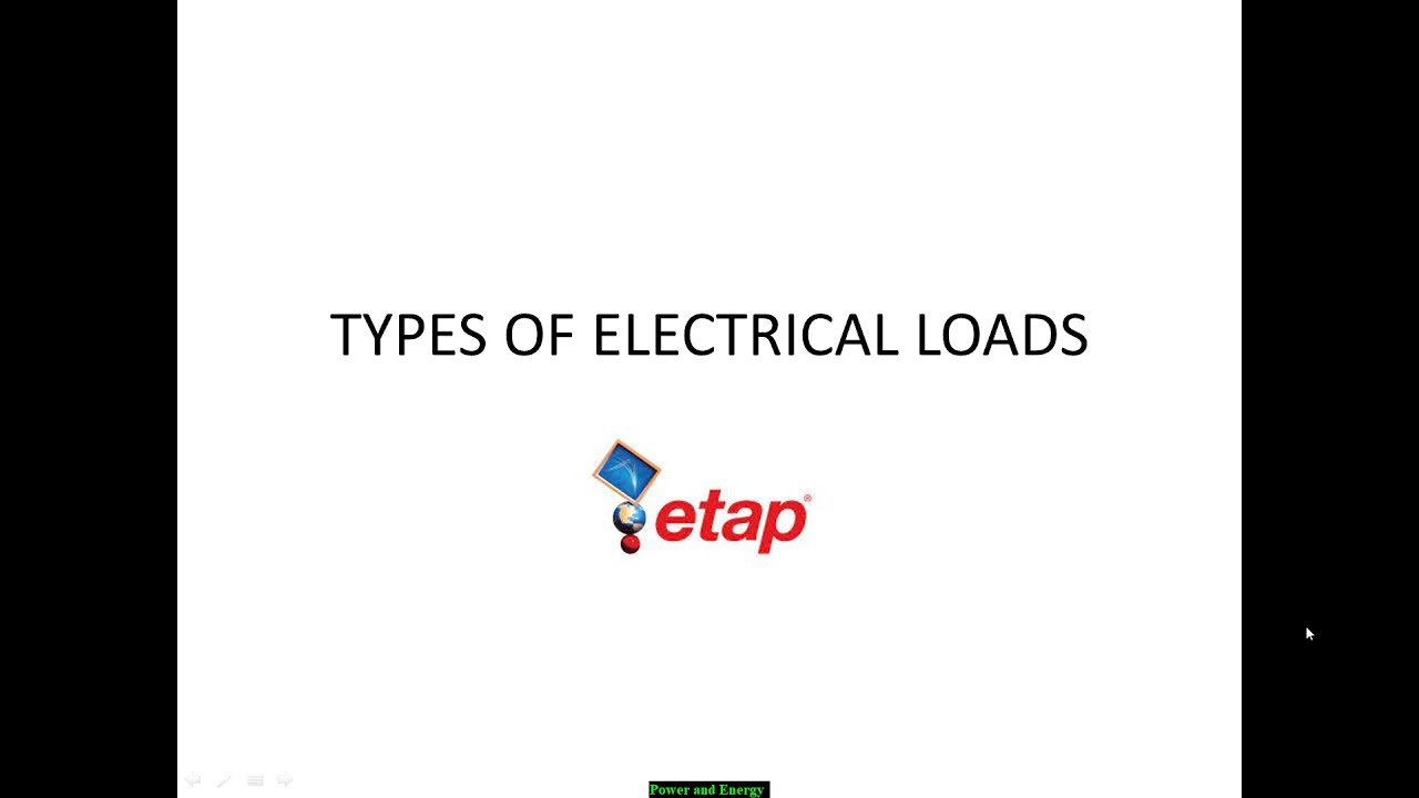 Power System Load modeling in ETAP - YouTube