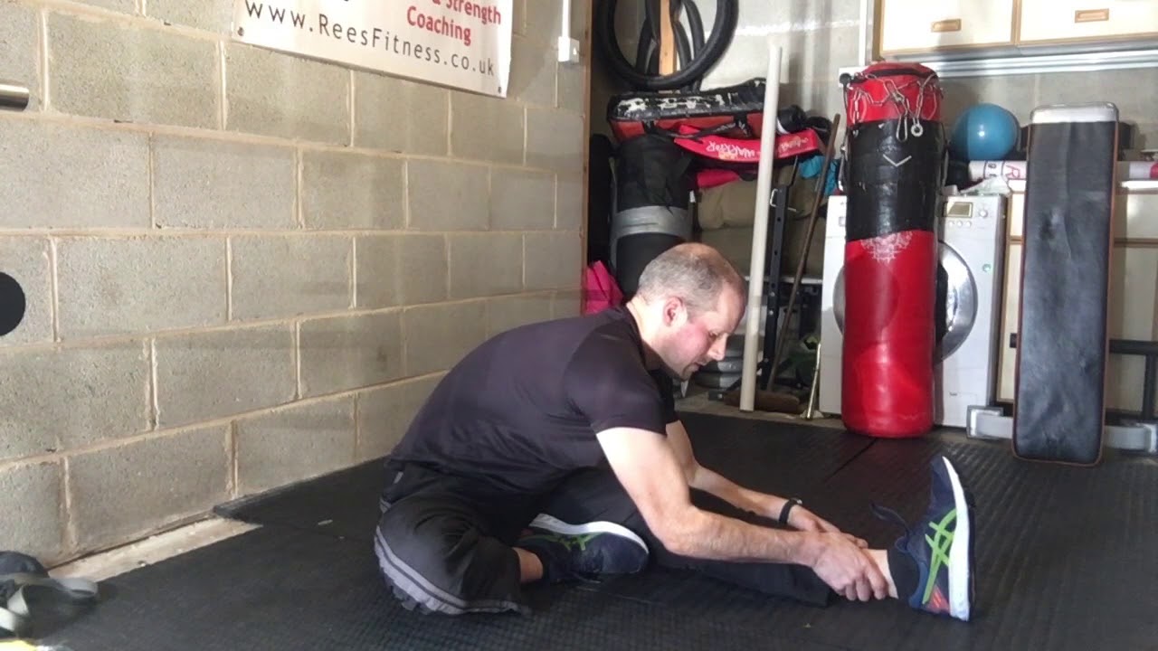 Exercise Demo - Hamstring stretch - Sitting - YouTube