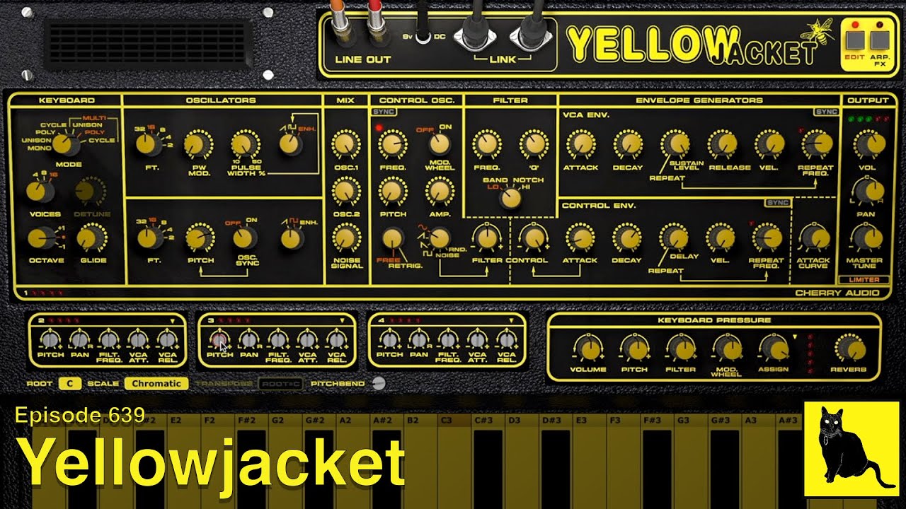 BUZZ! Cherry Audio Yellowjacket recreates the infamous Wasp synth - YouTube