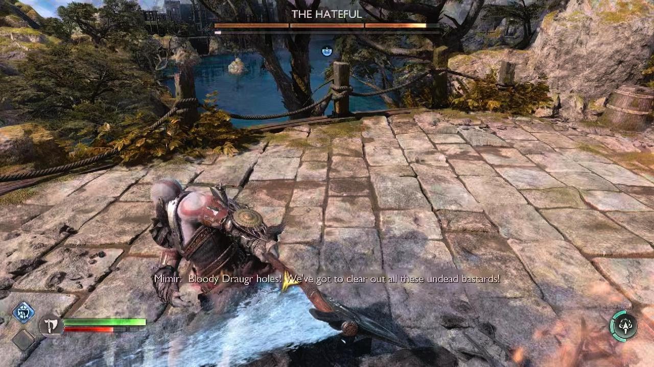 God of War Ragnarök: First Hateful Fight - YouTube