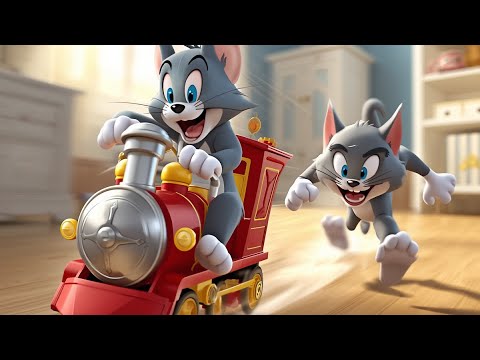 Tom and Jerry Funny Train Poem for Kids | Short English Rhymes for ...