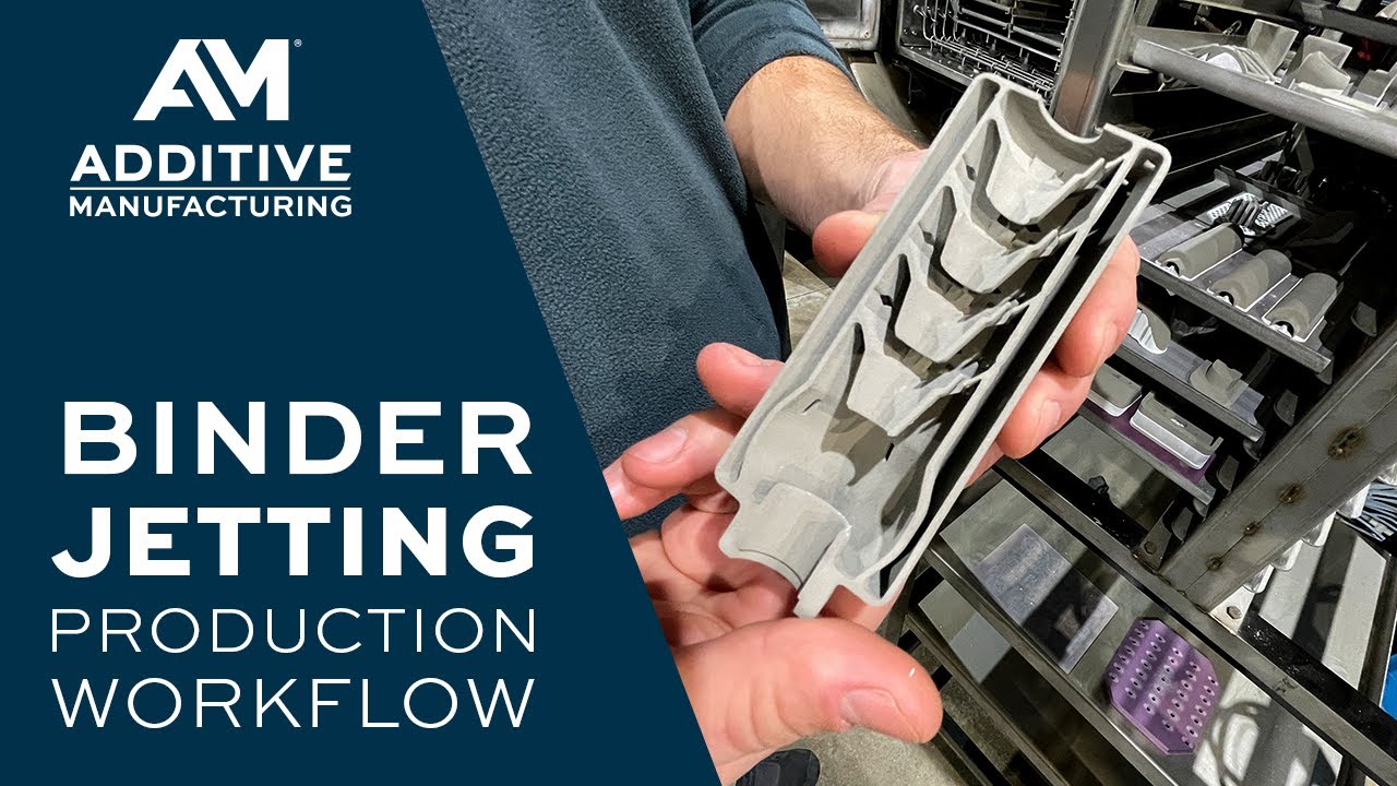 Binder Jetting Production Workflow at Freeform Technologies - YouTube