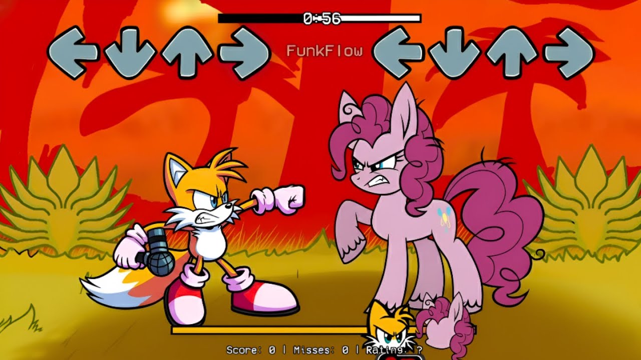 FNF Sonic All PHASES VS My Little Pony Sings Chasing | Bluey FNF Mods ...