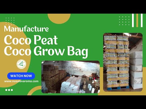 Manufacture of Coco Peat Blocks, Peat Bale/Polybag, Peat Grow Bag ...