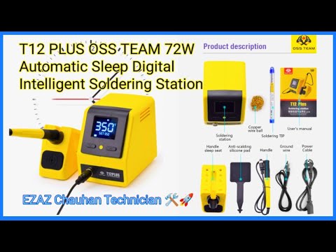 T12 PLUS OSS 72W Automatic Sleep Digital Intelligent Soldering Station || Best Solderin Station