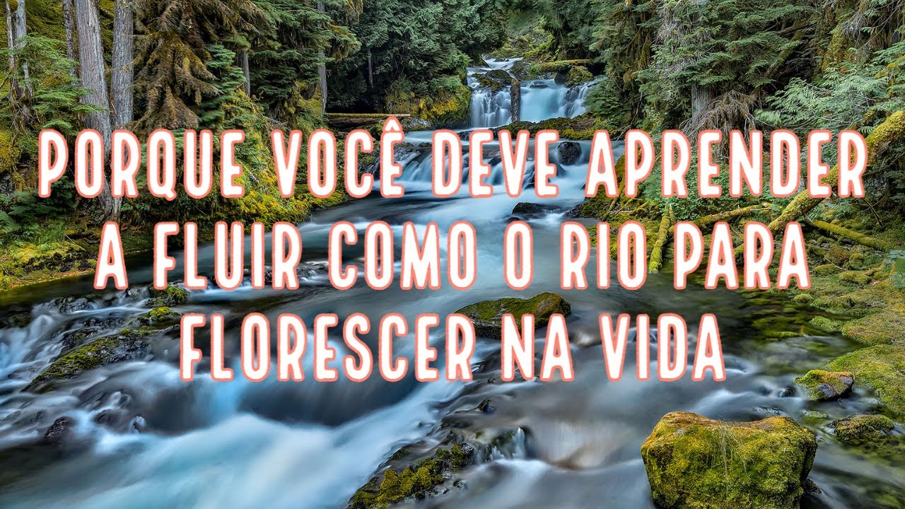 Porque você deve aprender a fluir como o rio para florescer na vida ...