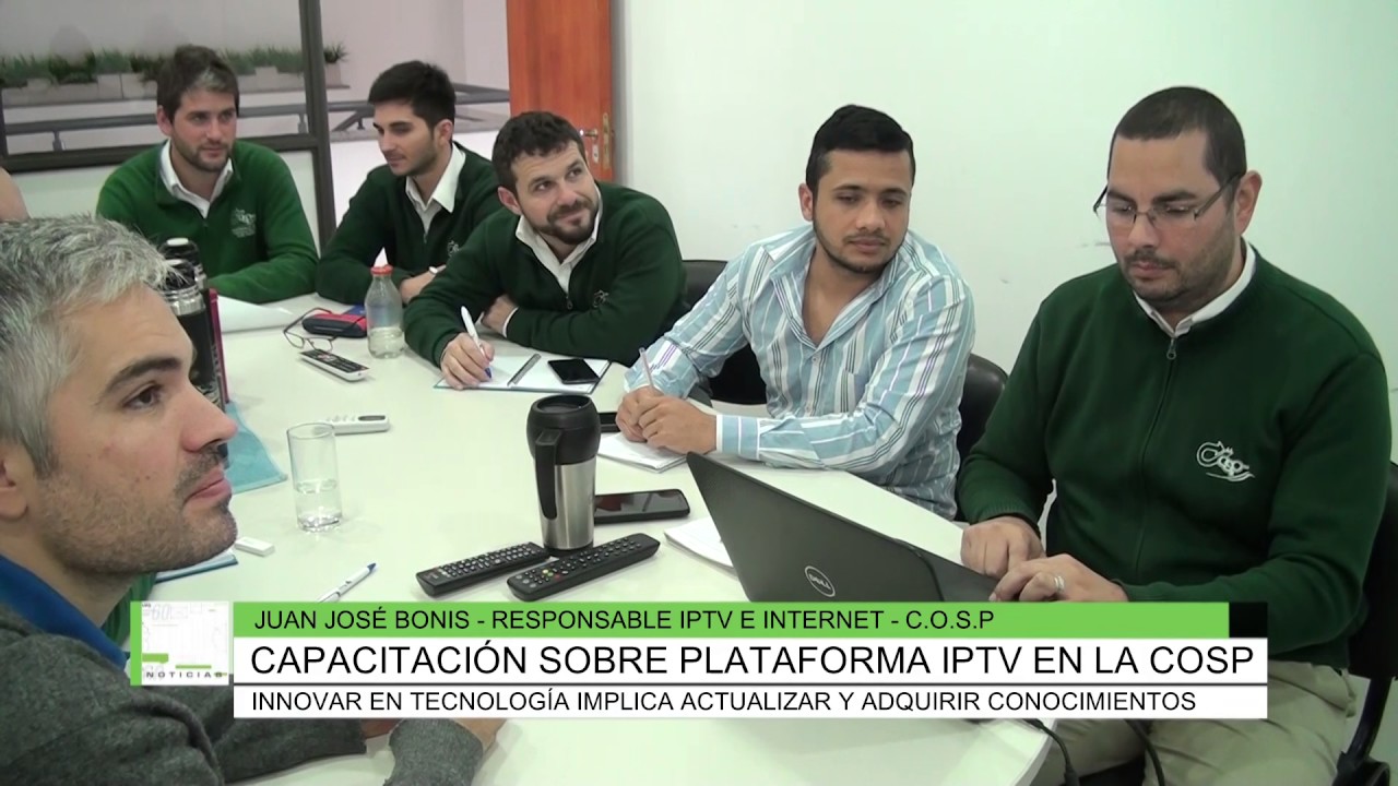 Capacitación sobre plataforma IPTV en la COSP, Claudio Furrer y Juan ...