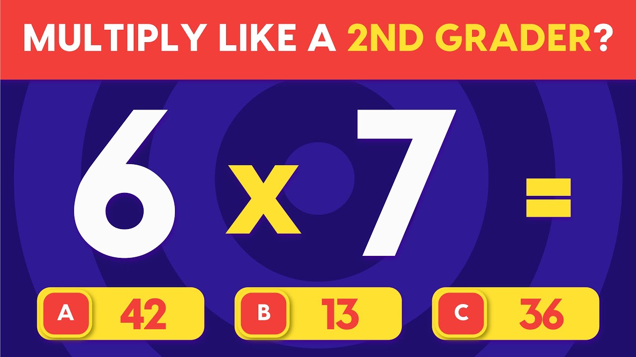 Multiplication Table Quiz for Grade 2 | Math Quiz for Grade 2 | Can You ...