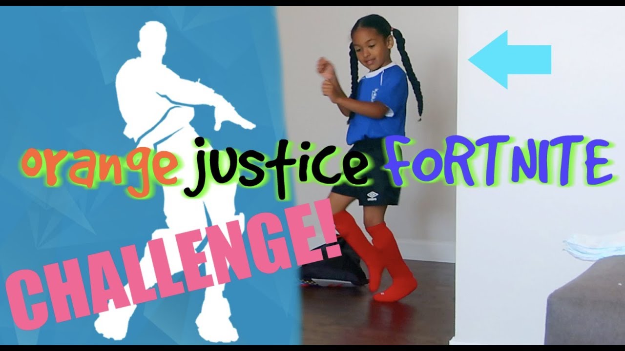ORANGE JUSTICE FORTNITE DANCE CHALLENGE!!!!! - YouTube