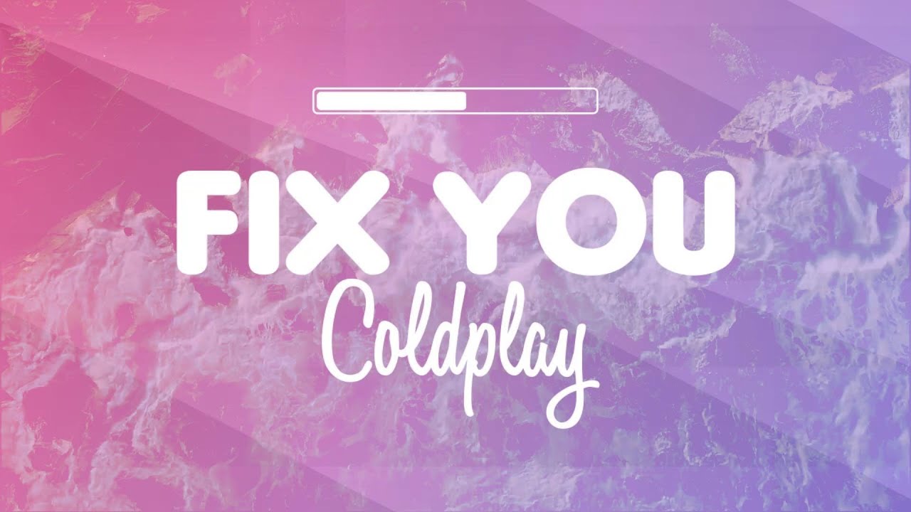 Coldplay - Fix You New Version(Acoustic Karaoke) - YouTube