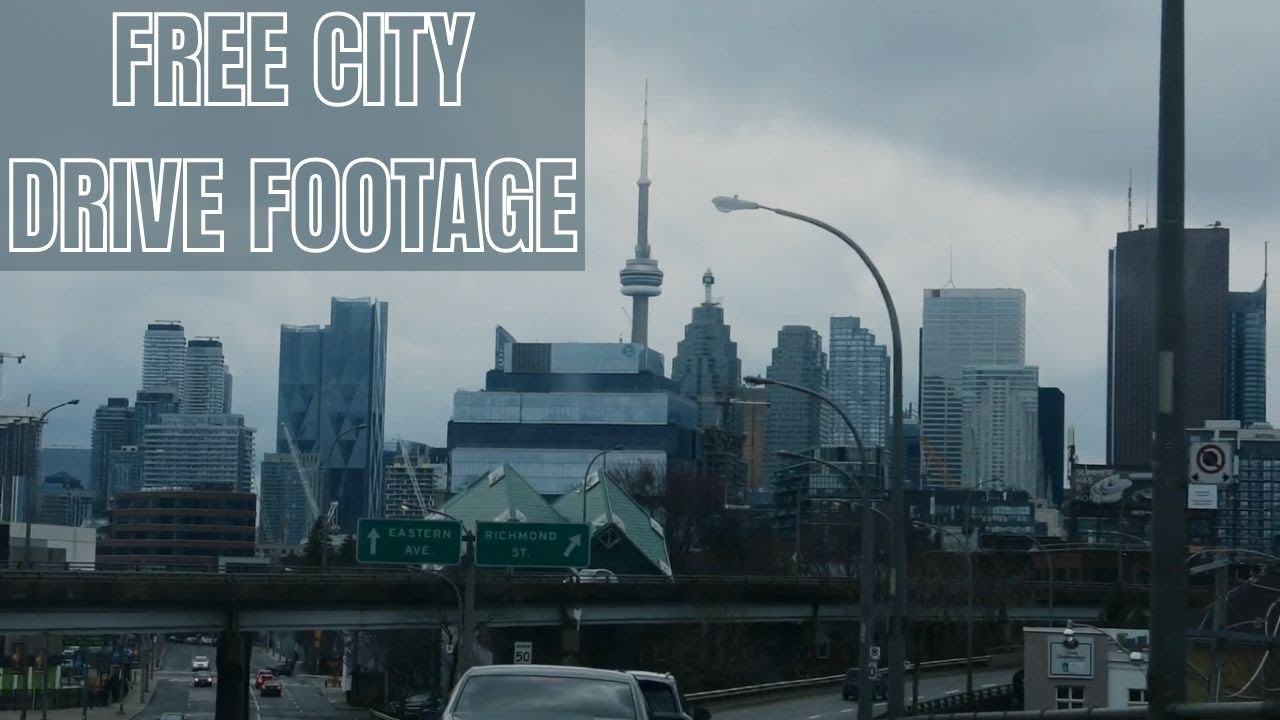 Scenic City Drive Entering Toronto's Downtown - YouTube