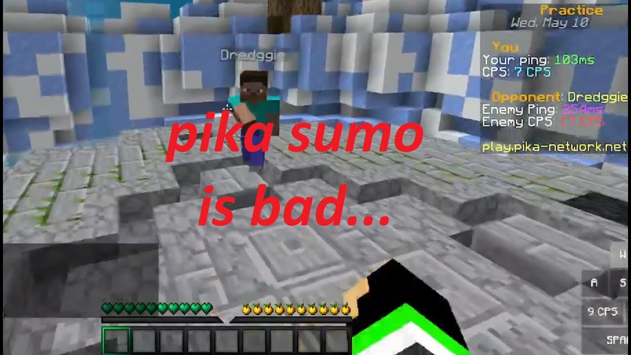minecraft pvp: pika sumo is bad - YouTube