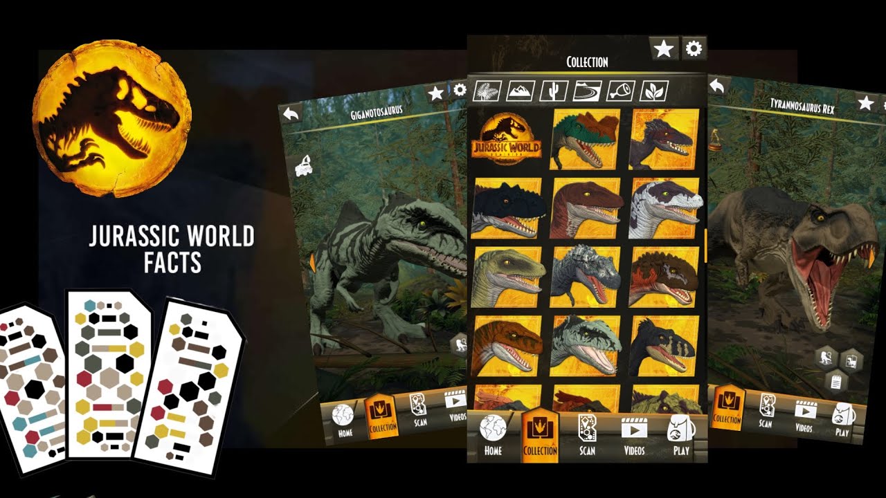 Jurassic World Dominion dinosaur facts and scan codes for the Facts App ...