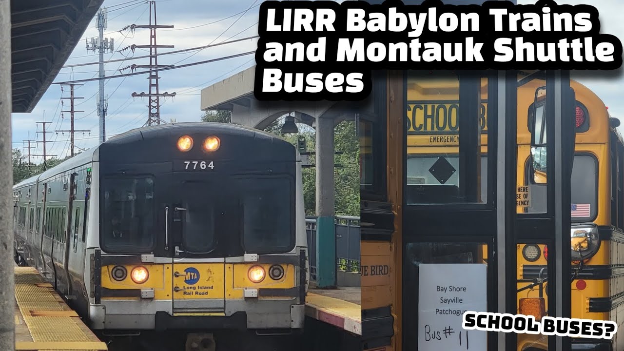 LIRR Babylon Train's and Shuttle Buses to Montauk - YouTube