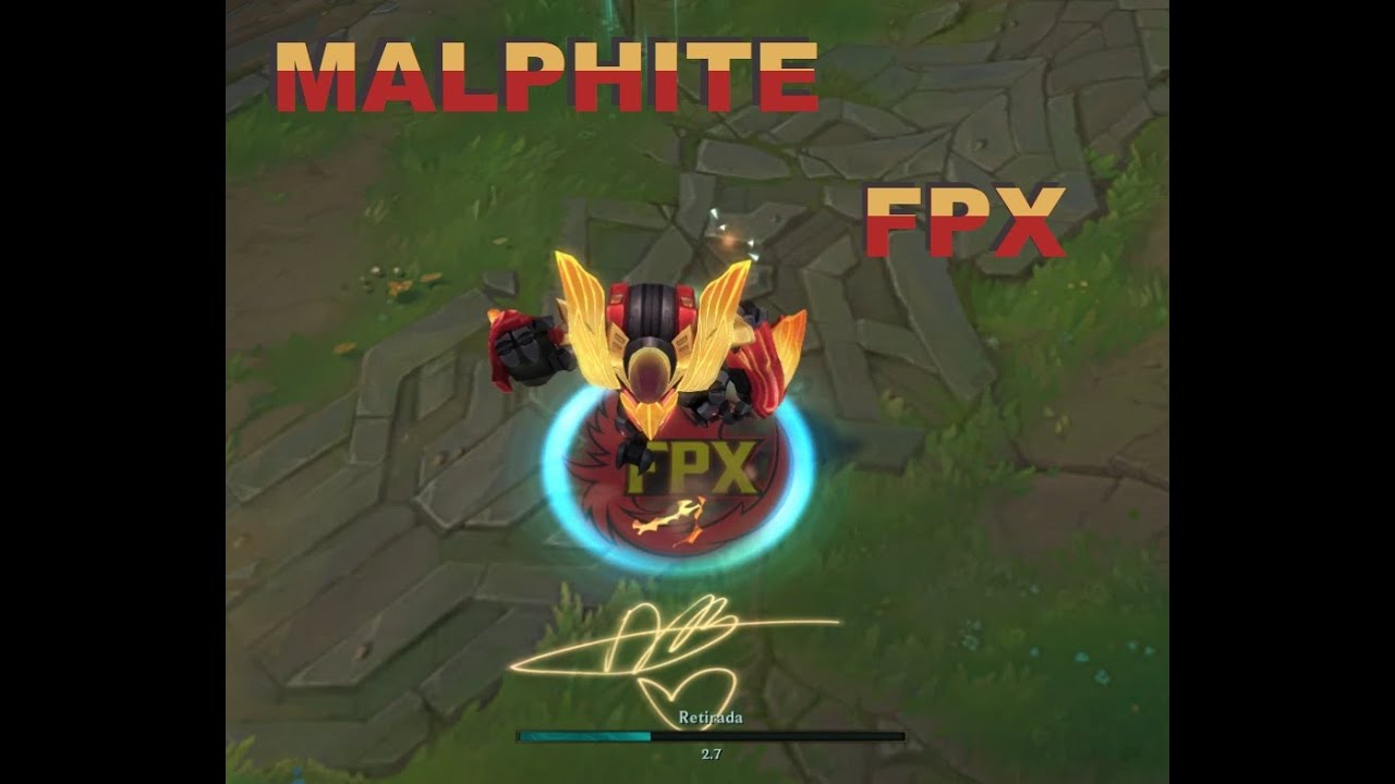 🧱 MALPHITE FPX skin lol interacciones 2020 (FUNPLUS PHOENIX)- league of ...