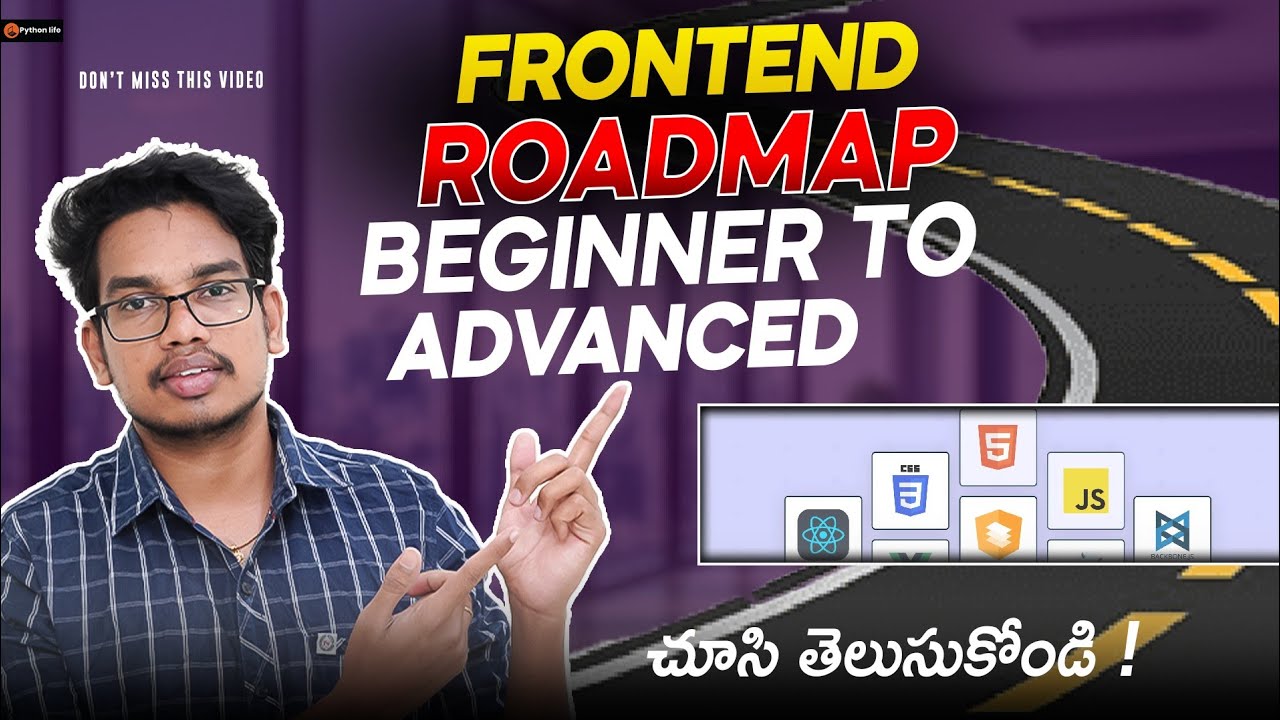 Frontend Roadmap Beginner To Advanced Telugu - YouTube