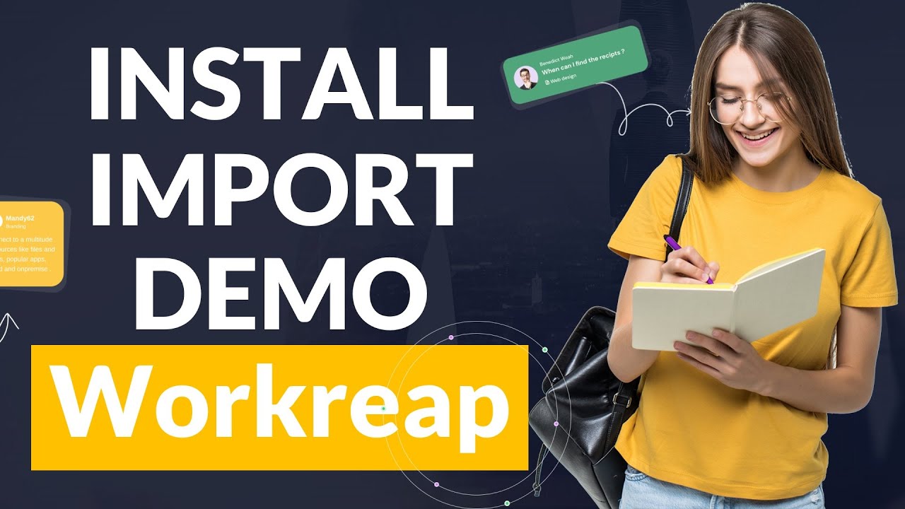 how to install Workreap theme and insert demo - YouTube