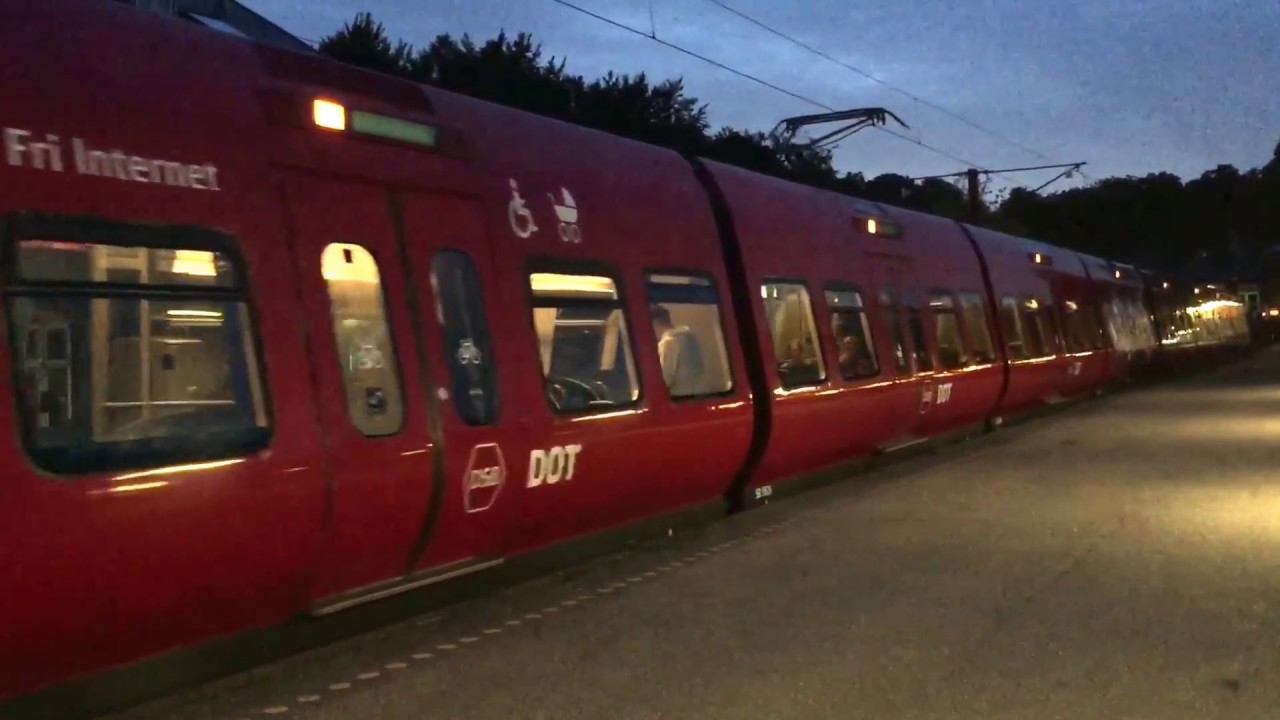 S-Tog Line F departs from Klampenborg station, Copenhagen - YouTube