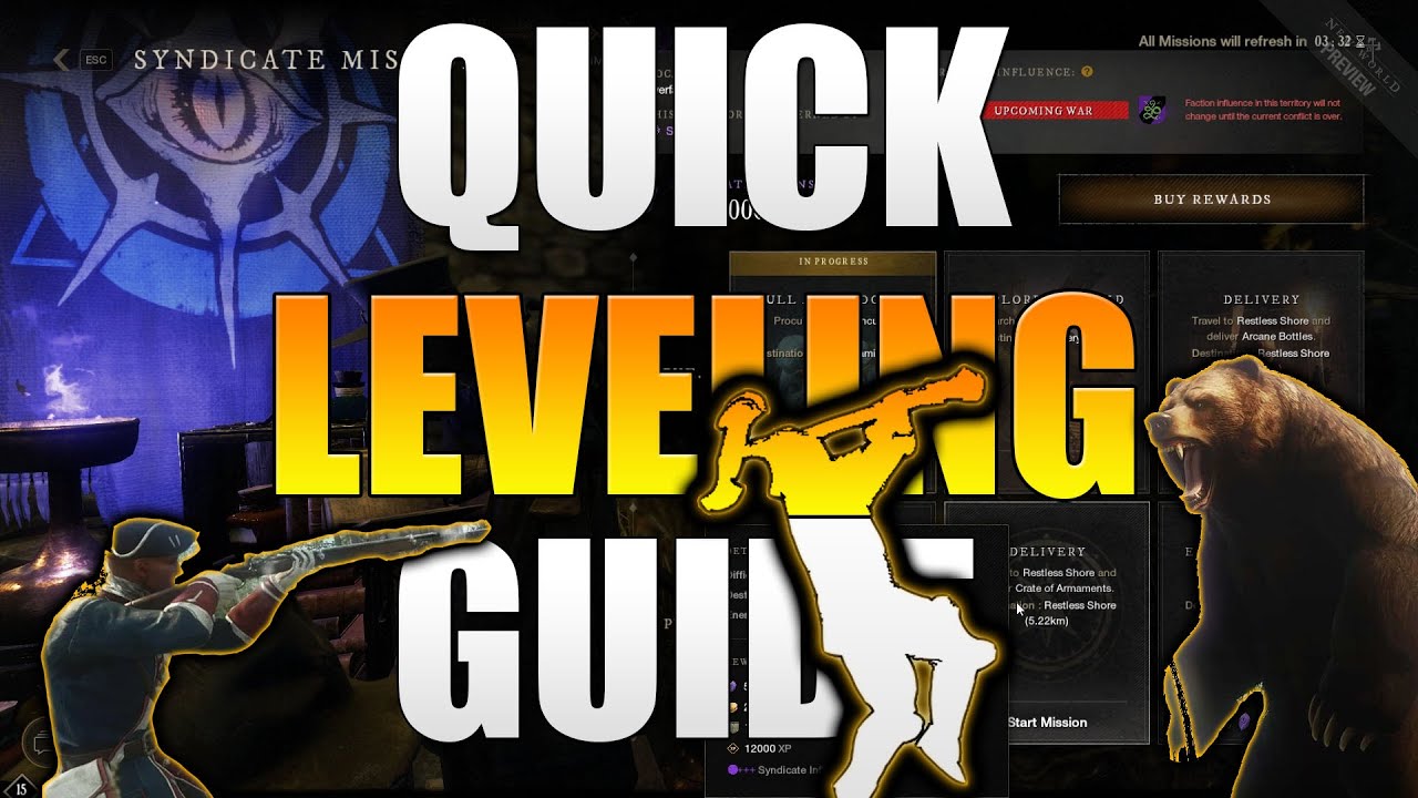 Quick Leveling Guide! New World MMO Beginners Guide! Tips & Tricks to ...