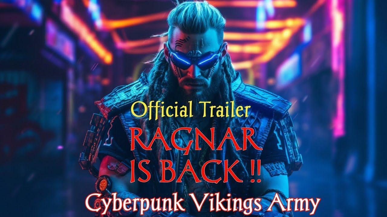 RAGNAR LOTHBROK is back !!! (Cyberpunk Vikings officiall trailer) A.I ...