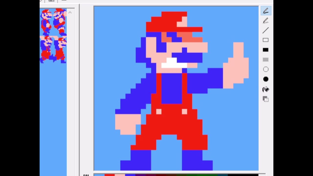 random timelapse of me making mario flipping someone off - YouTube
