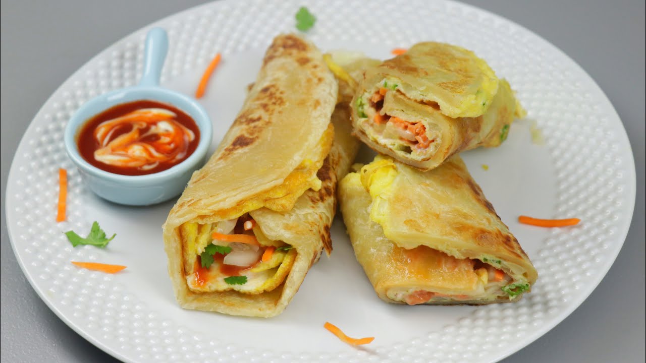 Egg Paratha Roll Recipe | How To Make Anda Paratha |Easy Egg Paratha ...