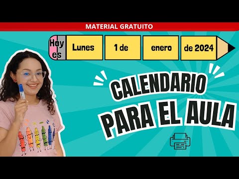 Calendario móvil en forma de lápiz para imprimir - YouTube