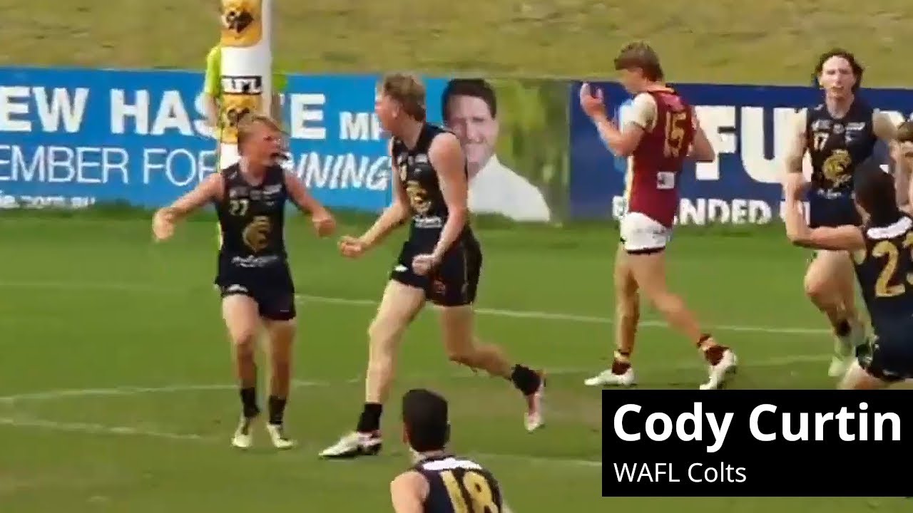 Cody Curtin - 6 Goal Haul - WAFL Colts Finals Week 2 - YouTube