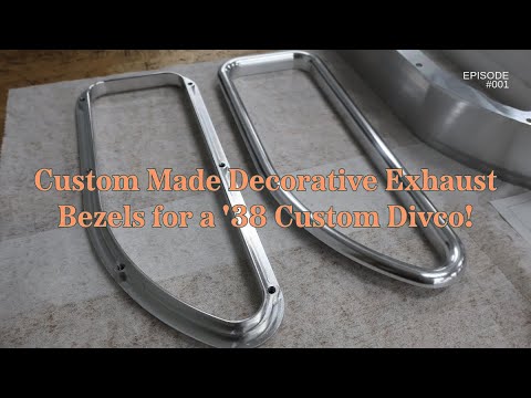 Saltworks.. CNC Machining Custom Decorative Exhaust Bezels for a '38 ...