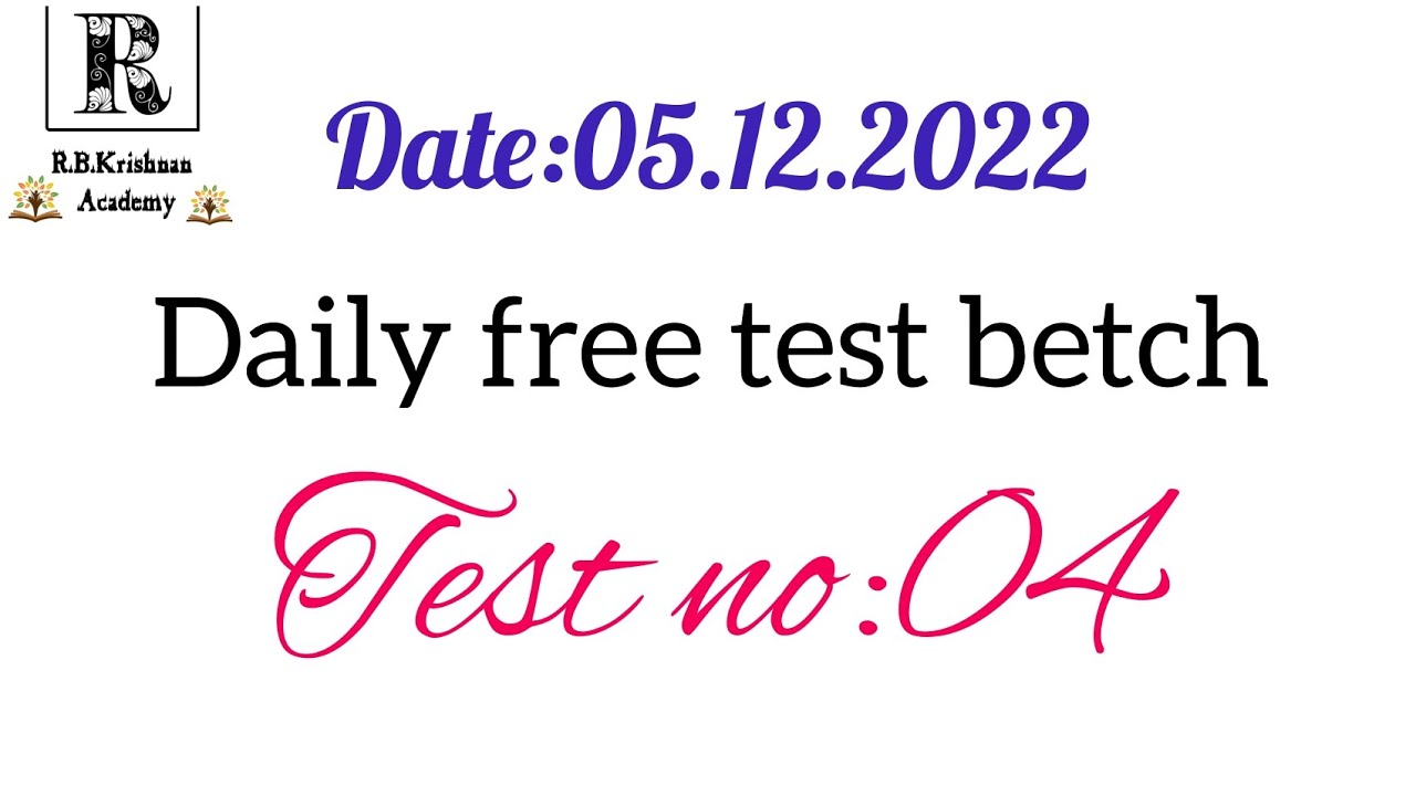 daily free test betch.... #tnpsc #group4freetestbatch #dailytest # ...