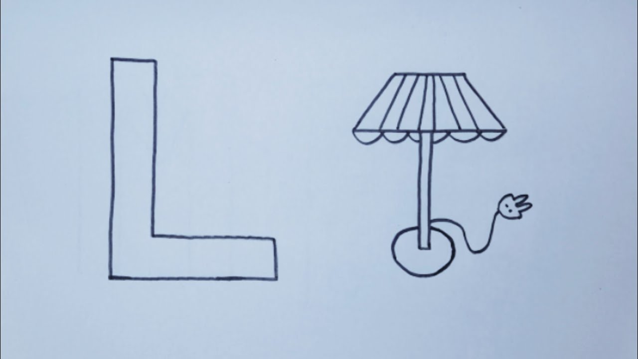 L for Lamp; Kids Drawing Toddlers #Alphabet #Lforlamp #Abcd # ...
