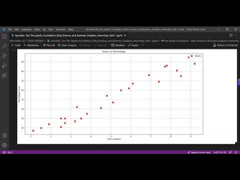Prediction using Supervised ML || Task -1 || Data Science & Business Analytics || TSF || # ...