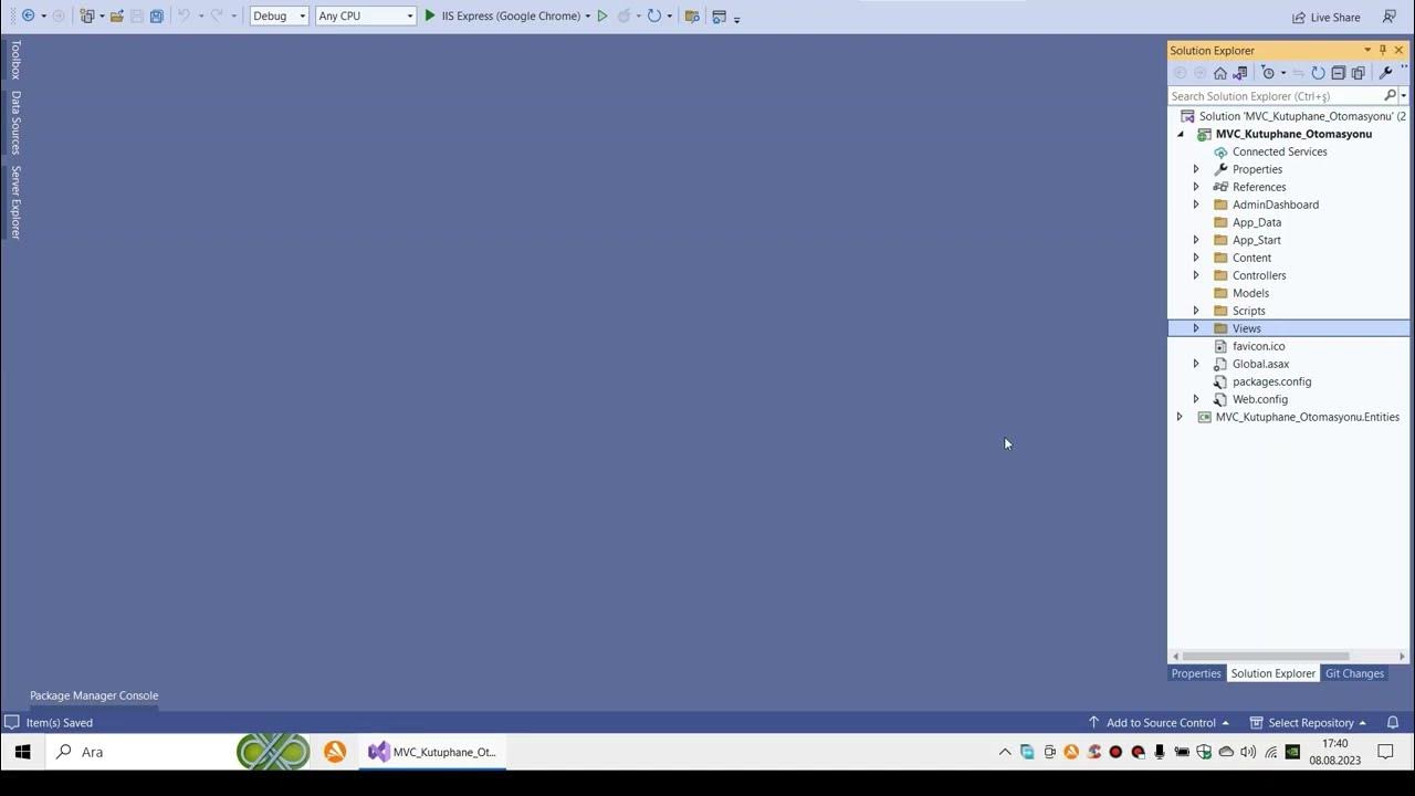 C# Asp.Net MVC Katmanlı Mimari ile Kütüphane Otomasyonu-29(Ajax ile Duyuruları Anlık Listeleme ...