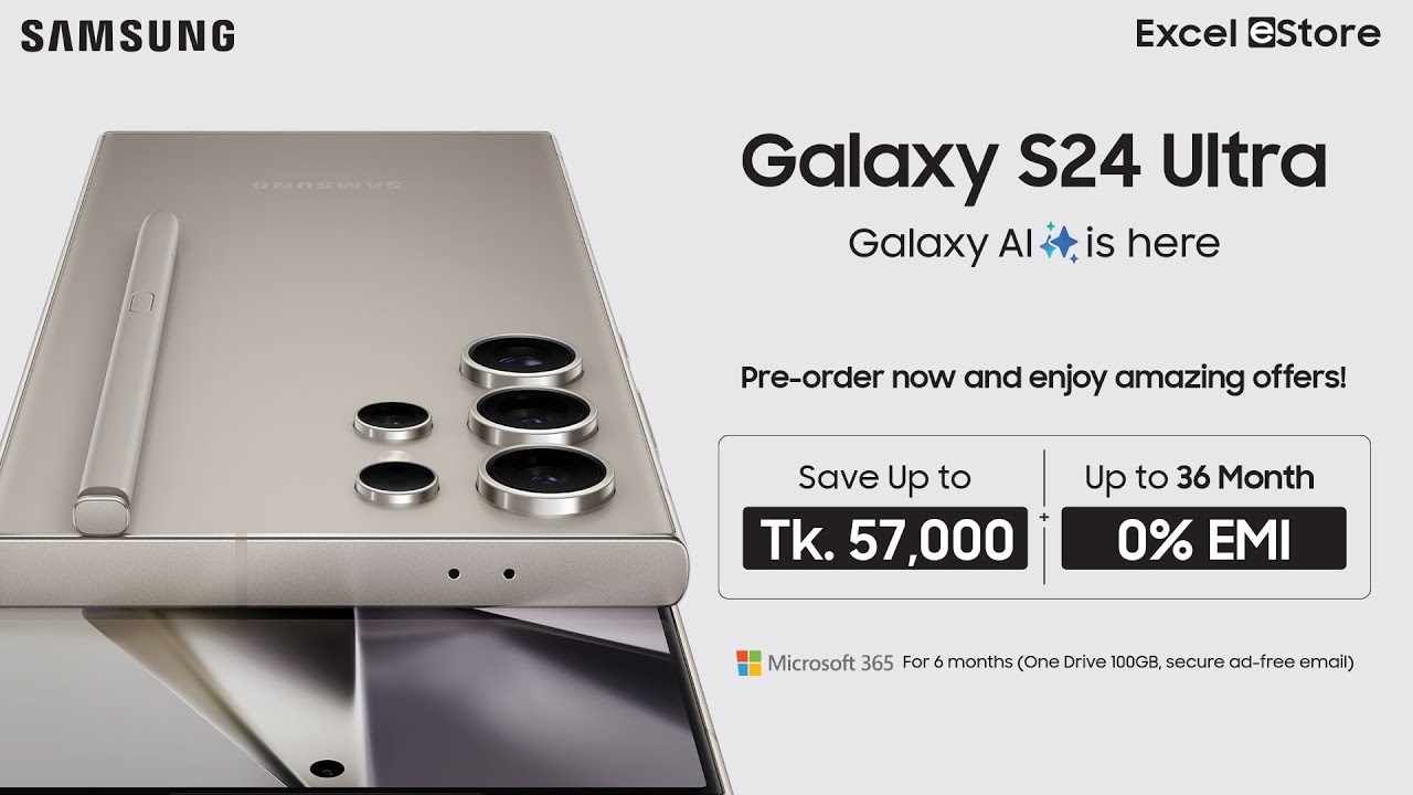 Pre-Book Samsung Galaxy S24 Ultra | Excel eStore | National Distributor ...