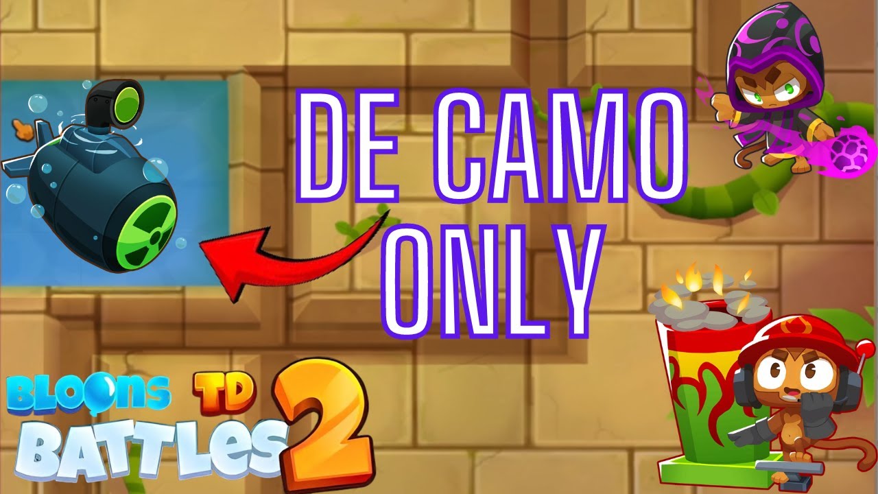 Challenge: De-Camo Towers Only | Bloons TD Battles 2 - YouTube