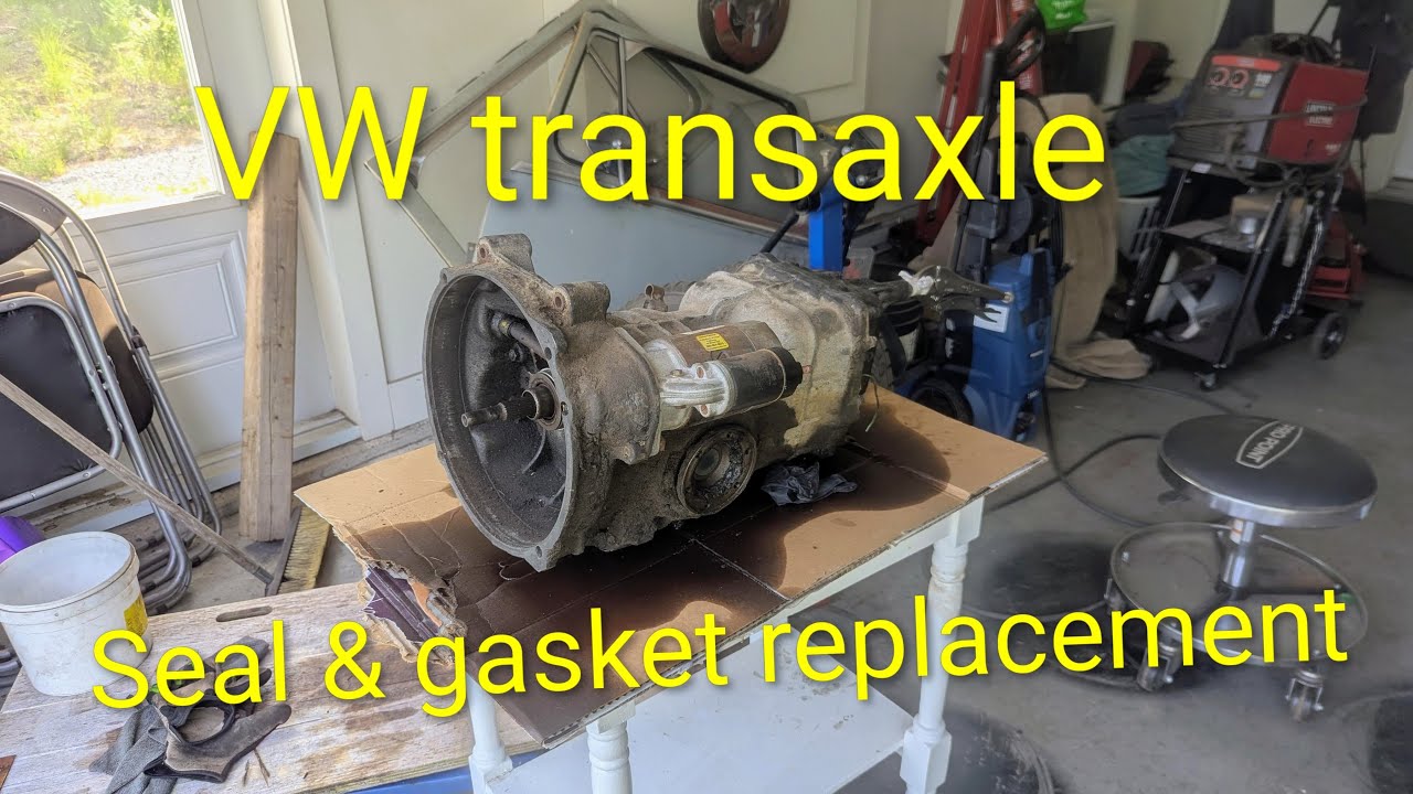 VW 3 Rib Transaxle seal and gasket replacement. - YouTube
