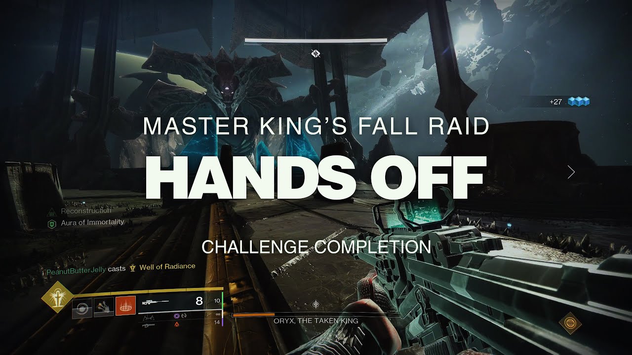 MASTER Oryx Challenge (Hands Off) Completion - King's Fall Raid ...