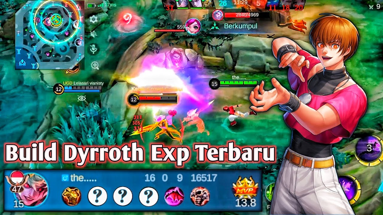 DYRROTH EXP VS MARTIS || KILL 16 TANPA MATI #dyrroth #mobilelegends ...