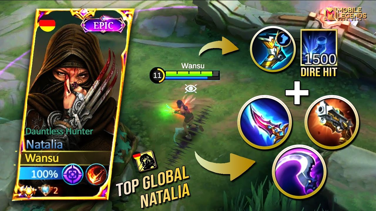 DIRE HIT + THIS ITEMS ON NATALIA MAKES HER OP | TOP GLOBAL NATALIA ...