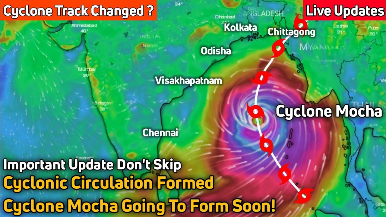 Mocha Cyclone Forming Over Bay Of Bengal | Cyclone Mocha | Mocha ...