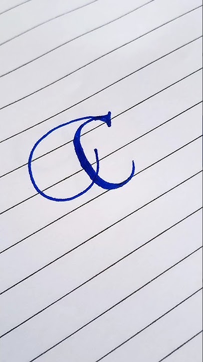 Calligraphy Tutorial | C letter calligraphy| #calligraphy # ...