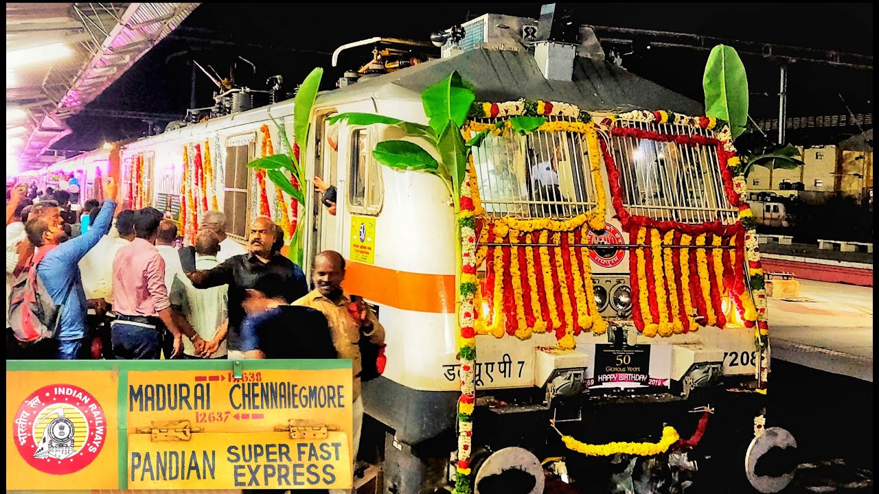 Madurai to Chennai by Pandian Express | 50th Birthday Celebrations and ...