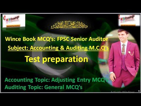Wince Book: FPSC Senior Auditor Accounting & Auditing MCQ's - YouTube