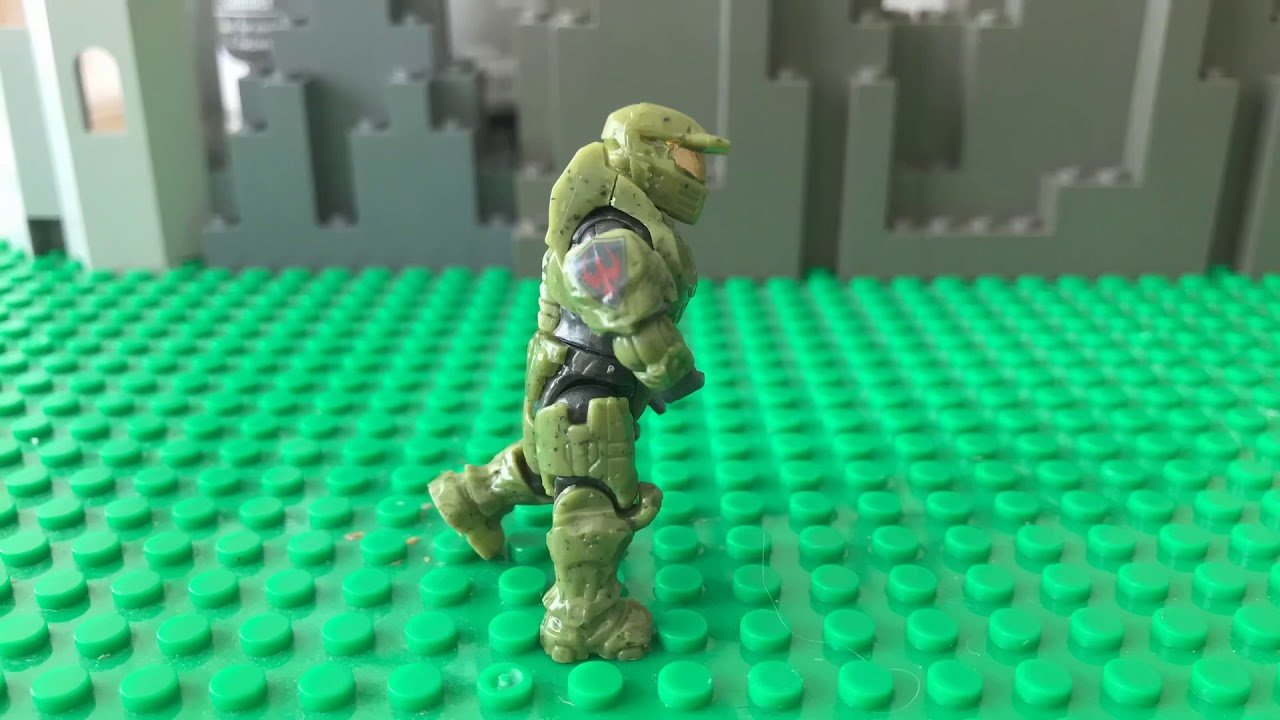 HALO Mega Construx Stop Motion Walk cycle test 1 - YouTube
