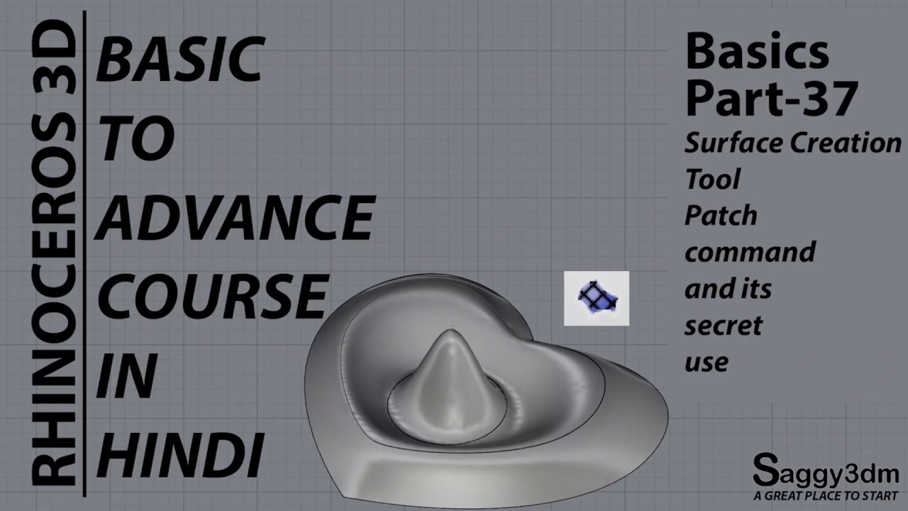 Rhino Basics in Hindi - 37 Surface Creation Patch tool and its secret - YouTube