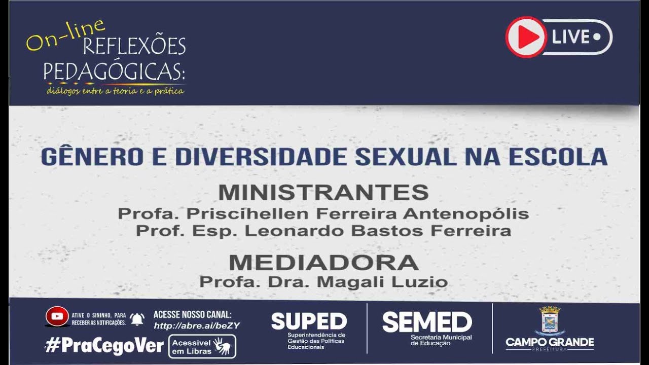 GÊnero E Diversidade Sexual Na Escola Youtube